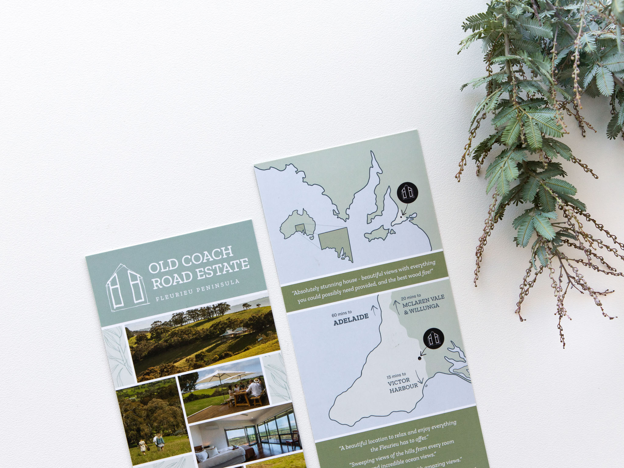 Brochure and Business Card: Old Coach Road Estate, South Australia ...